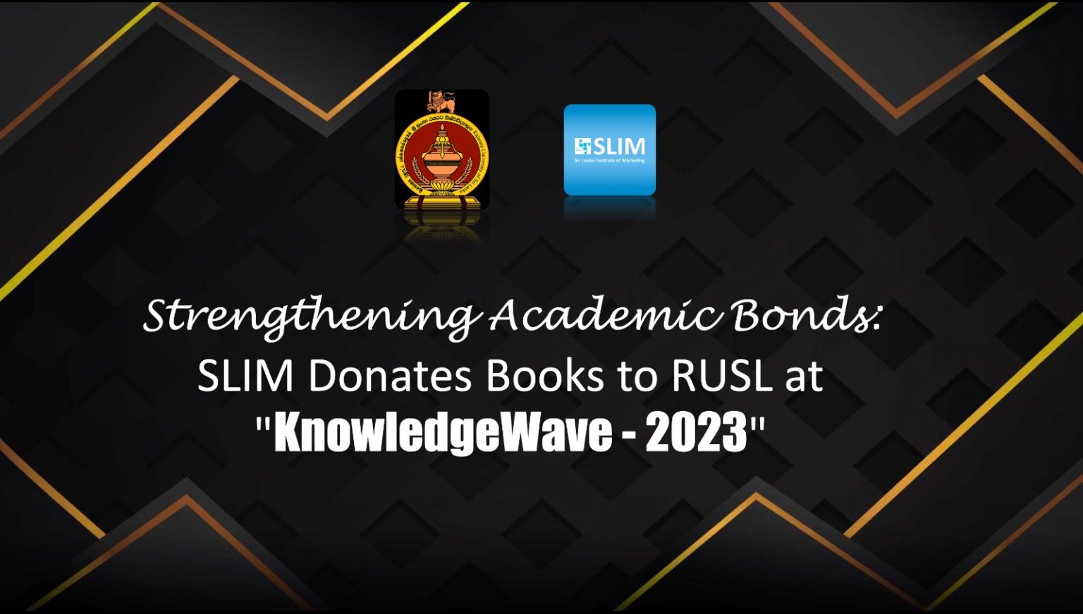 Strengthening Academic Bonds: SLIM Donates Books to RUSL at ...