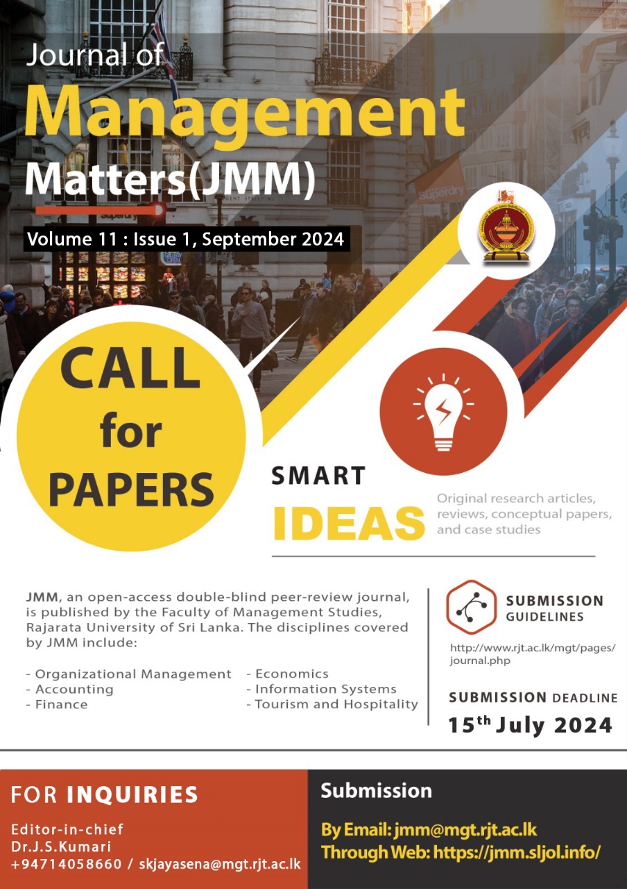 Call for Papers, Journal of Management Matters – mgt.rjt